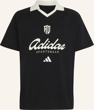 adidas Lux Tiro Script Grafik Poloshirt schwarz
