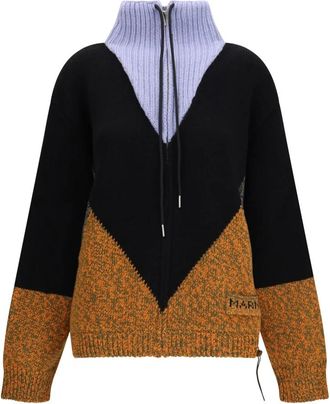 Marni M Woll-Kaschmir-Jacke - - Knitwear - Damen - Mehrfarbig - 2XS