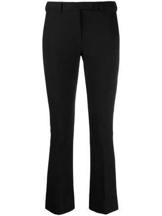 Max Mara Gerade Cropped-Hose - Schwarz