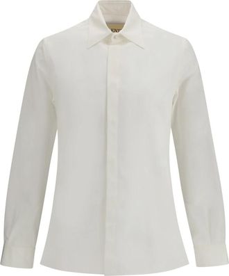 Valentino Rockstud Untitled Baumwollhemd - - Shirts - Herren - Wei&szlig; - L