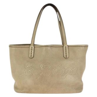 Bulgari Pre-owned Collezione Leder Tote Bag - - Pre-owned - Damen - Beige - ONE SIZE