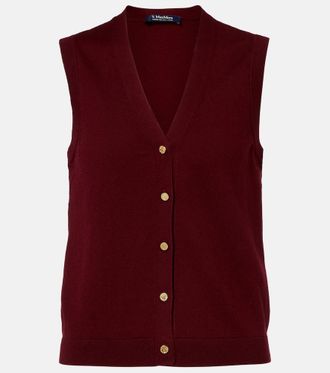 Max Mara Gilet en coton et soie