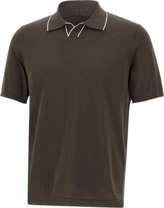 KANGRA Polo en coton - Homme - Tops - Brun - Taille: S