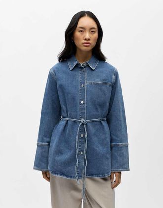 Object Jeanshemd in Mittelblau