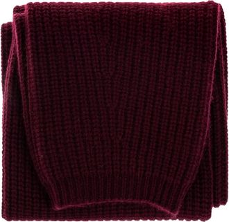 Lisa Yang Cashmere Schal Maseille - - Accessories - Herren - Rot - ONE SIZE