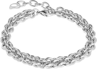 Coeur de Lion Armband - Armband Mesh Chain Classic - Gr. ONE SIZE - in Silber - f&uuml;r Damen