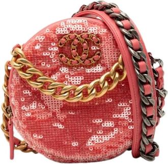 Chanel Pre-owned Sequin Embellished Mini Satchel - Femme - Pre-owned - Rose - Taille: ONE Size
