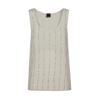 Pinko &Auml;rmellose Oberteile - - Tops - Damen - Grau - M