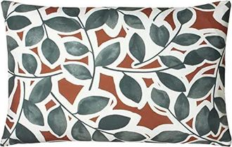 Riva Paoletti Willow Kissenbezug, Baumwolle Polyester, Brick, 35 x 50cm