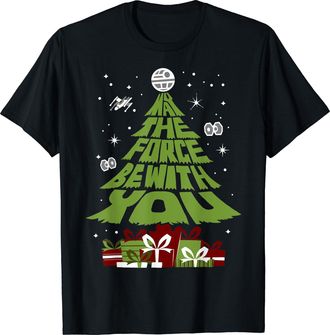 Star Wars May The Force Be With You Christmas Tree Stack T-Shirt