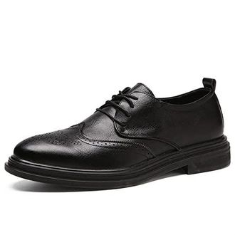 Generic Chaussures habill&eacute;es for Hommes, Chaussures Richelieu &agrave; Lacets, Bout Pointu, en Cuir de Vache, antid&eacute;rapantes, Semelles Basses en Caoutchouc, for Mari
