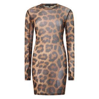 Philipp Plein Kurzes Kleid Leopard - - Dresses - Damen - Braun - XS