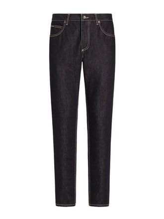 Dolce & Gabbana Jean Droit - Bleu Fonc&eacute;