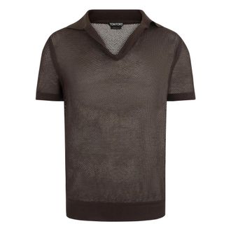 Tom Ford T-Shirts - - Tops - Herren - Braun - M