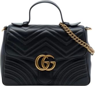Gucci Sac bandouli&egrave;re matelass&eacute; Pre-owned - Femme - Pre-owned - Noir - Taille: ONE Size