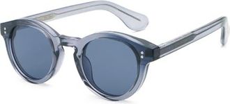 Generic Lunettes De Soleil Rondes UV400 For Hommes Et Femmes, Id&eacute;ales For Les Activit&eacute;s De Plein Air, Les F&ecirc;tes, Le Sport Et Le Shopping.(Blue)