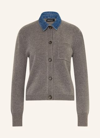 Repeat Repeat Strickjacke Mit Cashmere Und Abnehmbarem Kragen beige