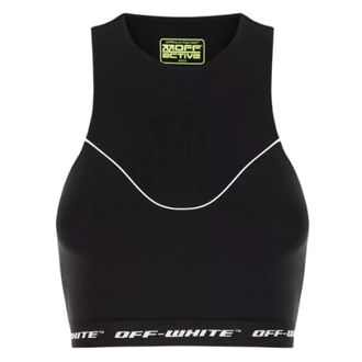 Off-white &Auml;rmelloses Top - - Tops - Damen - Schwarzk - S
