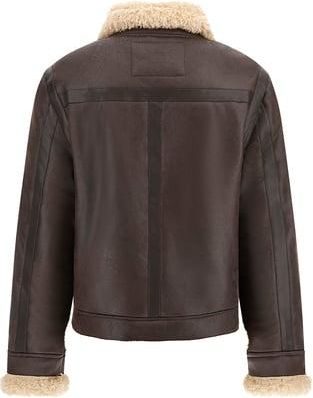 Guess Jacke mit strukturierten Kanten in Braun