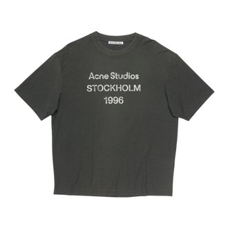 Acne Studios T-shirt &agrave; logo peint - unisex - Tops - Noir - Taille: XS