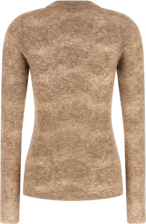 Brunello Cucinelli Perforated Flower Lace Sweater - Beige
