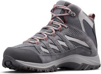 Columbia CRESTWOOD MID WATERPROOF Chaussures Montantes De Randonn&eacute;e Et Trekking imperm&eacute;ables Femme, Gris (Graphite x Daredevil), 38 EU