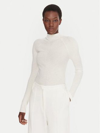 HUGO BOSS Rollkragenpullover Foliora 50549166 Creme Slim Fit