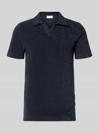 Lindbergh Relaxed Fit Poloshirt mit V-Ausschnitt