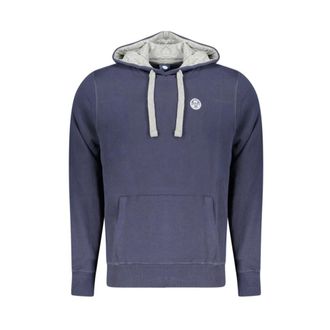 North Sails Blaue Kapuzenpullover mit zentraler Tasche - - Sweatshirts & Hoodies - Herren - Blau - S