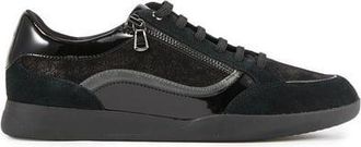 Geox Baskets basses en cuir m&eacute;lang&eacute;