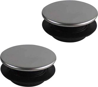 STOBOK 2PCS Küchenspüle Abdeckung Hahnloch Verschluss Edelstahl Universell Abdeckung Waschbecken Waschtisch Küchenspüle Seifenspender Loch für 31 zu 40 mm Ei