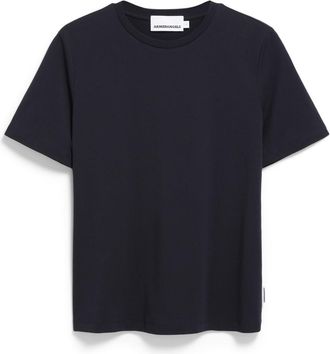 Armedangels Damen T-Shirt aus Bio-Baumwolle LUALAA Regular Fit Black