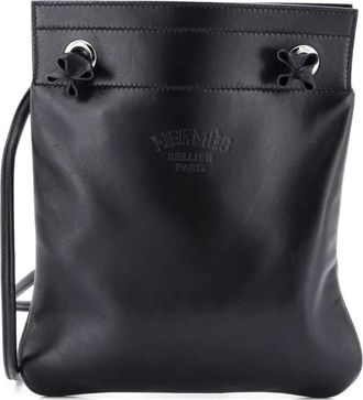 Herm&egrave;s Aline Bag Milo Lambskin and Swift Mini crossbody bag - Schwarz