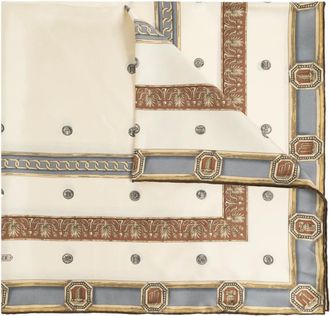 Versace Bedruckter Seidentwill-Schal 90 cm - - Accessories - unisex - Mehrfarbig - ONE SIZE