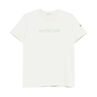 Moncler Moncler T-Shirts und Poloshirts Gr&uuml;n - - Tops - Damen - Gr&uuml;n - M