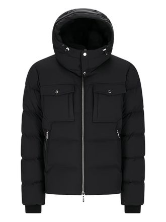 Moorer Hoodie mit Klappentasche - Schwarz