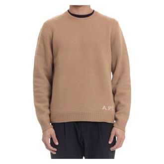 A.P.C. Edward Rundhals-Pullover - - Knitwear - Herren - Braun - XL