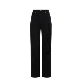 Alexander Wang Mom-Jeans aus Baumwolle in Schwarz