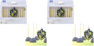 PME Harry Potter Geburtstag Kerzen 7er-set, Hufflepuff (Packung mit 2)