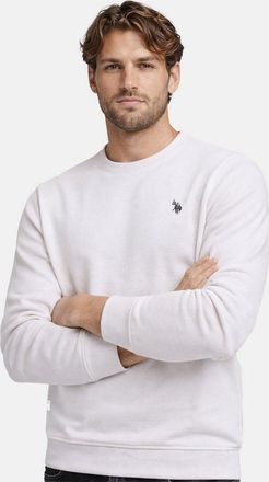 U.S.Polo Association Sweatshirt USRexx Herren Pullover mit Rundhalsausschnitt aus Baumwolle Klassisches Sweatshirt mit Rippb&uuml;ndchen und Logostickerei