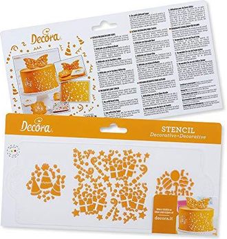 Decora 9270919 Schablone Party 10 X 25 cm, Plastic