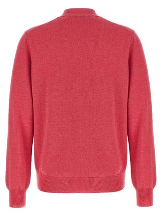 Comme Des Gar&ccedil;ons Wool M&eacute;lange Double Emblem Cardigan - Red