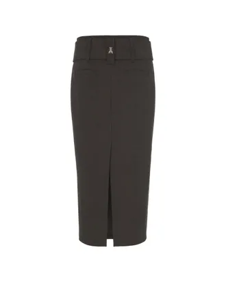 Patrizia Pepe Belted Pencil Midi Skirt - Green