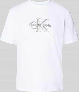 Calvin Klein Jeans Regular Fit T-Shirt aus reiner Baumwolle