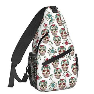 Generic Fleur Cr&acirc;ne Sac Banane L&eacute;ger Pochette Epaule Antivol Sac &Agrave; Bandouli&egrave;re Pour Randonn&eacute;e Quotidien Camping