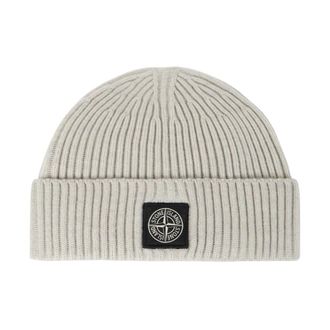 Stone Island Strickm&uuml;tze aus Wolle - - Accessories - Herren - Grau - ONE SIZE