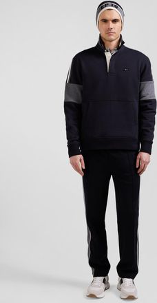 Eden Park Sweatshirt Col Maillot En Coton Noir Coupe Relaxed