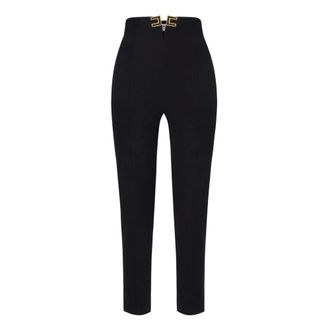 Elisabetta Franchi Damen, Hosen, Schwarzk, LGr&ouml;&szlig;e