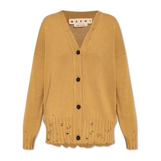 Marni Femme, Pulls, Brun, Taille: 34 FR Cardigan en coton