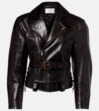 Saint Laurent Veste en cuir